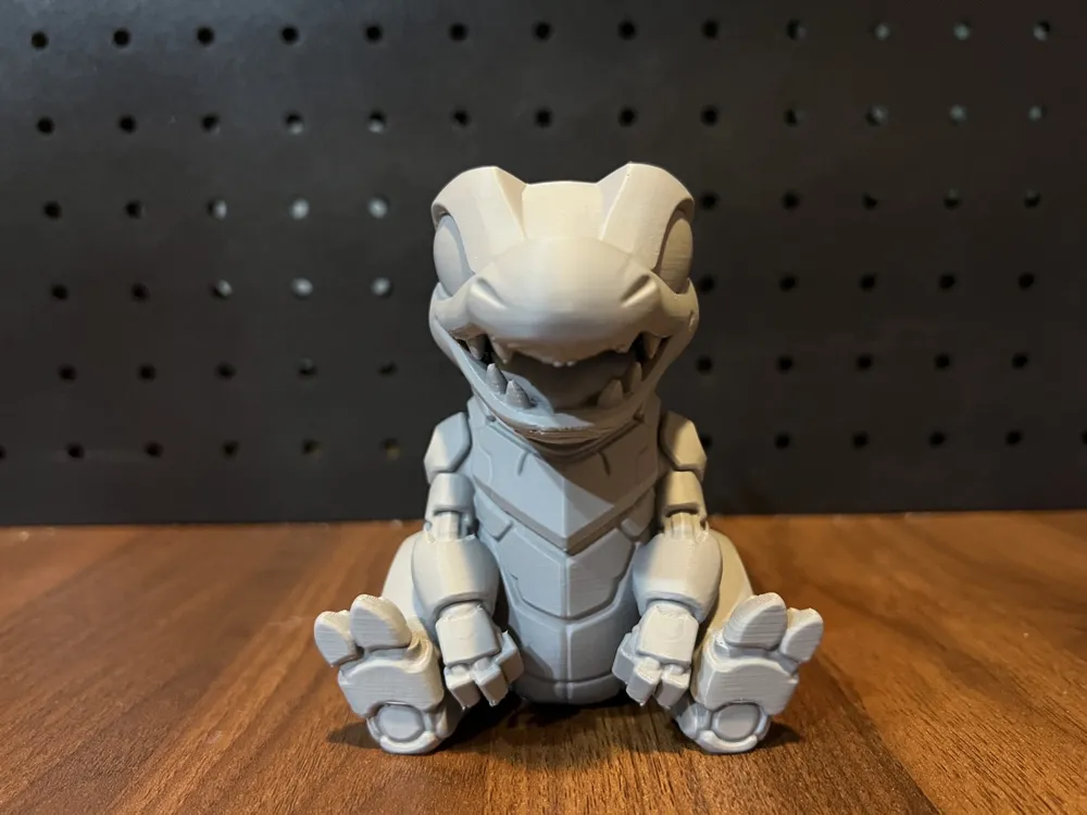Mecha Pokemon Series — Totodile Statue - Free 3D Print Model - MakerWorld