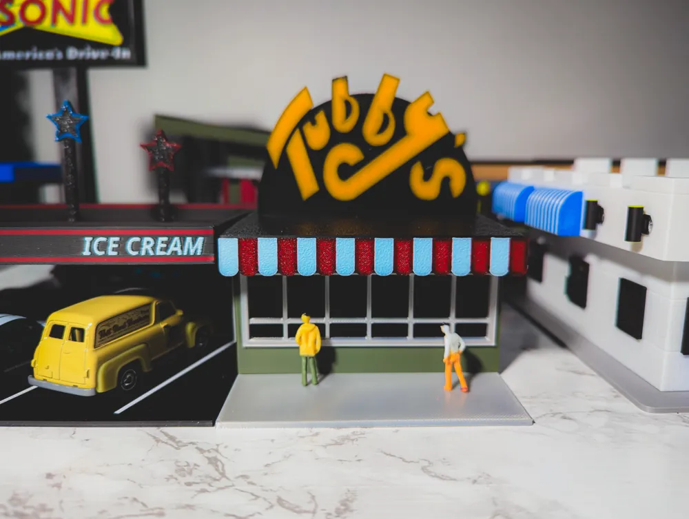 Tubby's Drive-In Model Set - 1:64 Scale by LAYRLAB MakerWorld: Download ...
