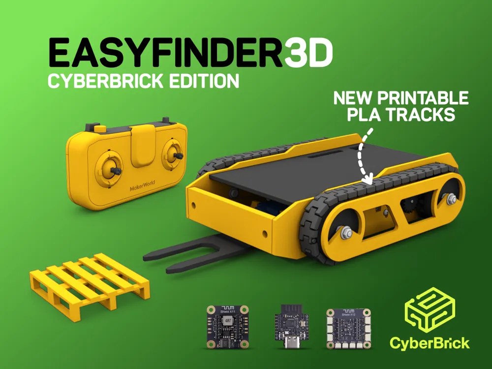 EASYFINDER3D - CYBERBRICK EDITION - Free 3D Print Model - MakerWorld