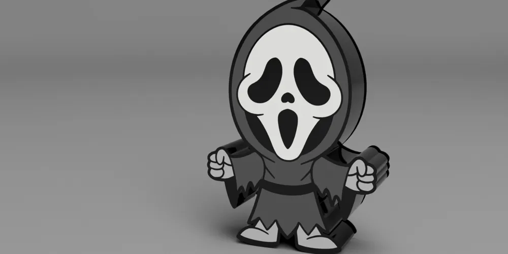 Scream Ghost Face Light Box by lindnjoe - MakerWorld