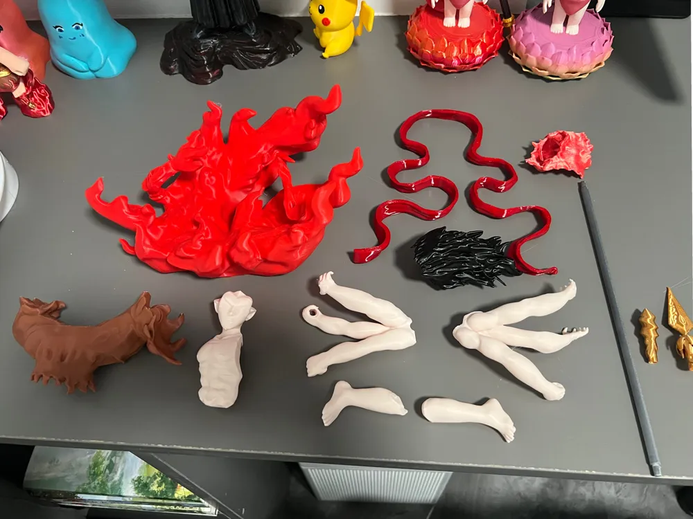 Nezha - Split - Six-Armed Nezha (Dual Versions) Split piece nezha with ...