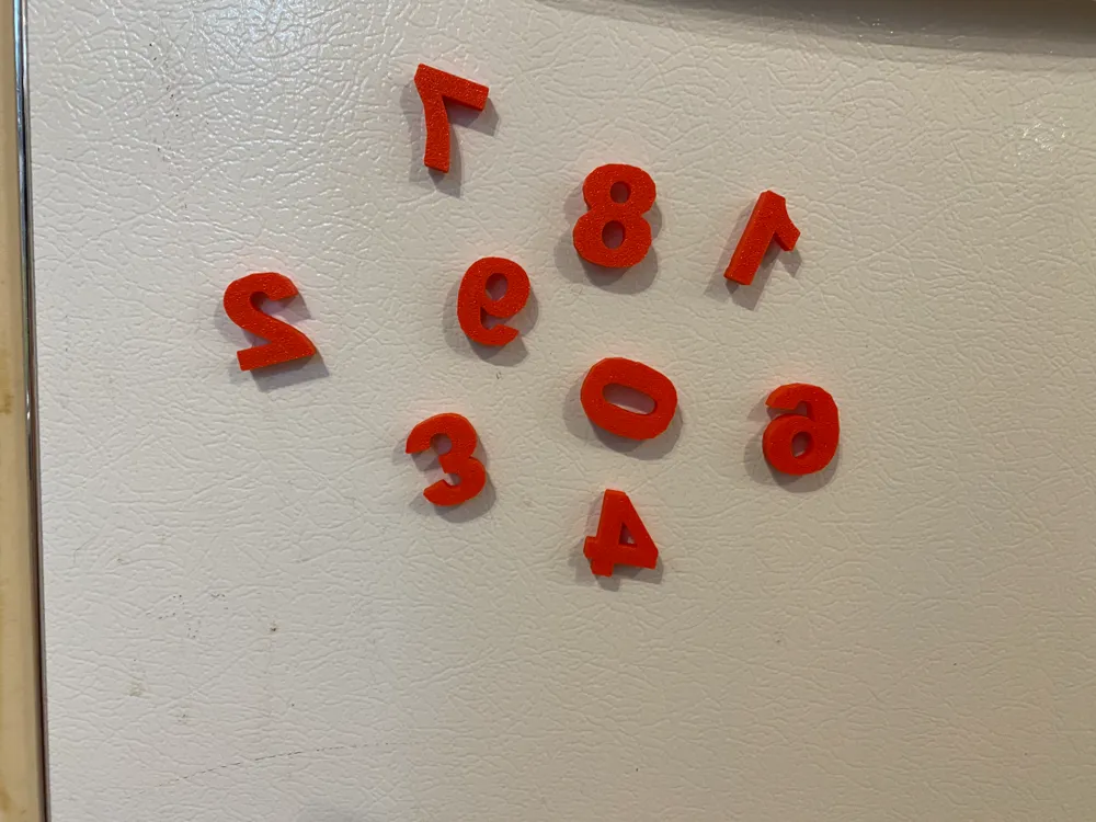 number magnets by I Cox - MakerWorld
