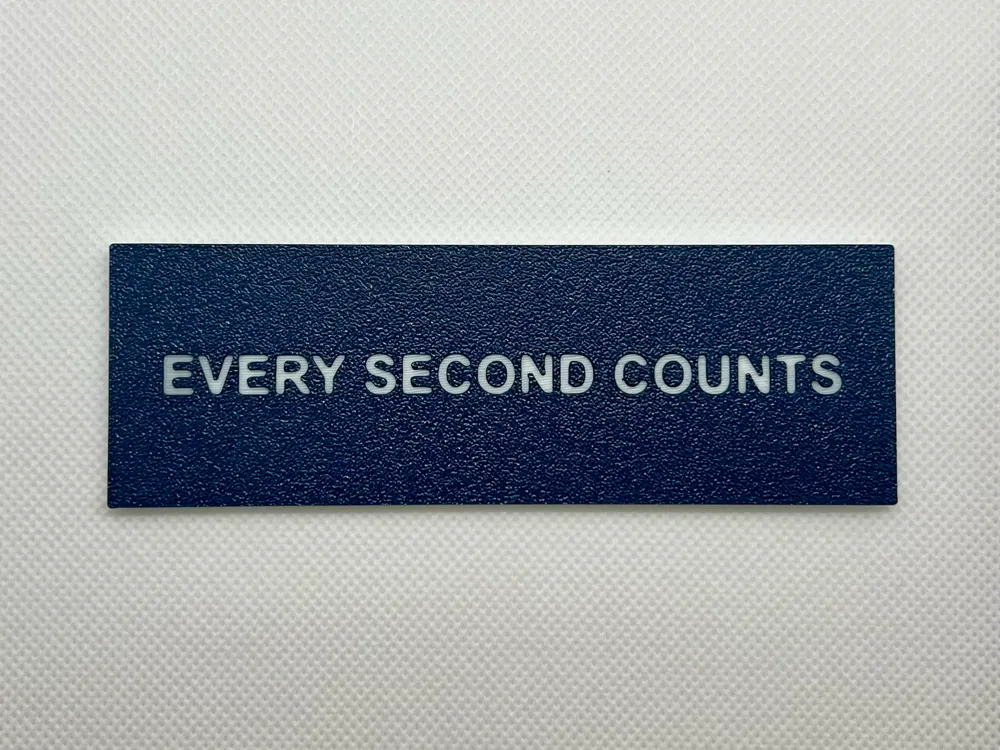 The Bear "EVERY SECOND COUNTS" Magnet Wall Sign by Meshi Studios ...