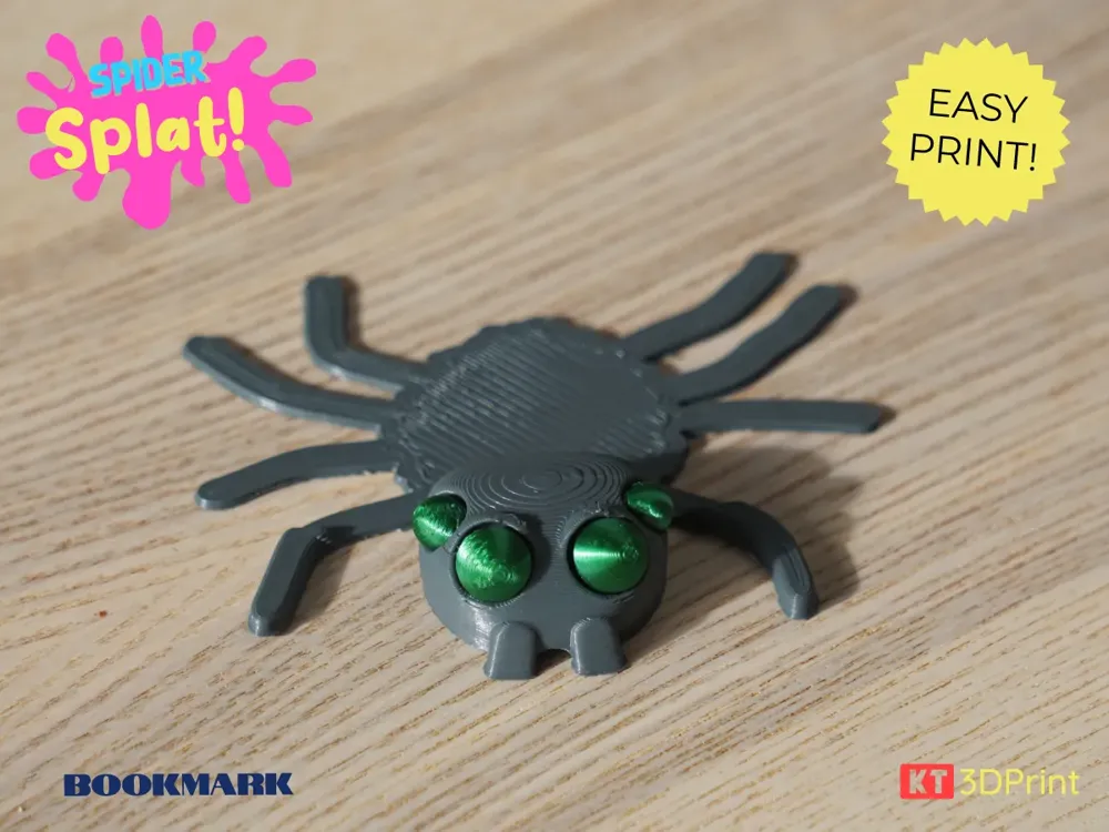 Spider Bookmark - Free 3D Print Model - MakerWorld