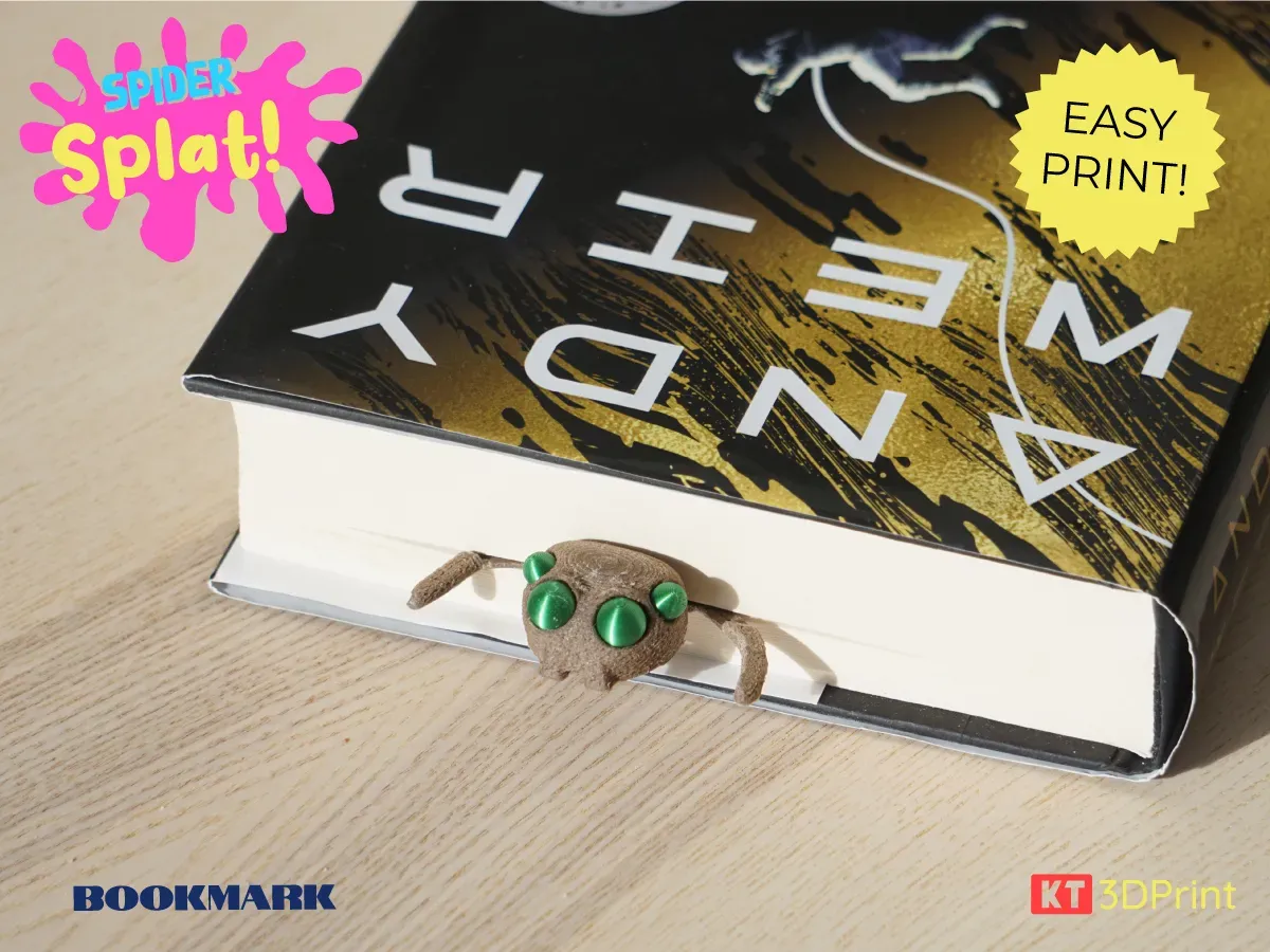 Spider Bookmark - Free 3D Print Model - MakerWorld