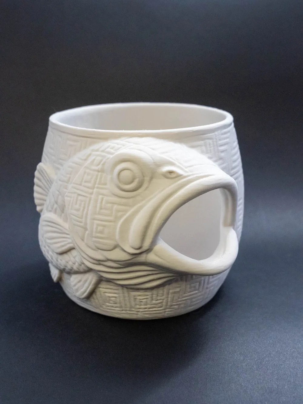 Bass fish Pen Holder Desk Organizer planter - Free 3D Print Model ...
