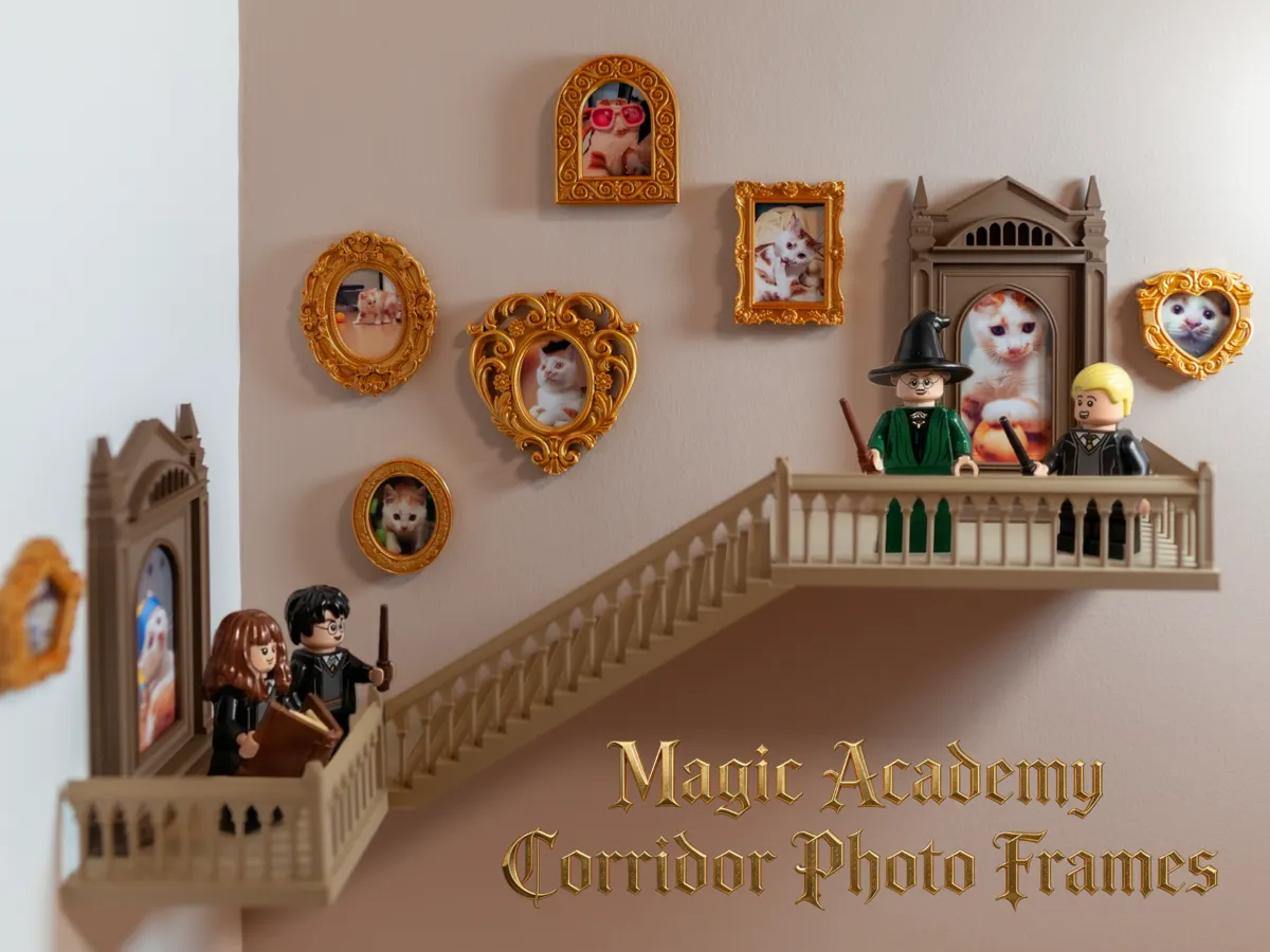 Magic Academy Corridor Photo Frames - Free 3D Print Model - MakerWorld
