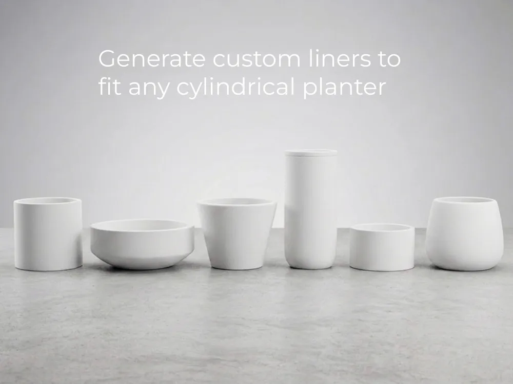 Parametric Nursery Pot | Liner Pot Customizer - Free 3D Print Model ...