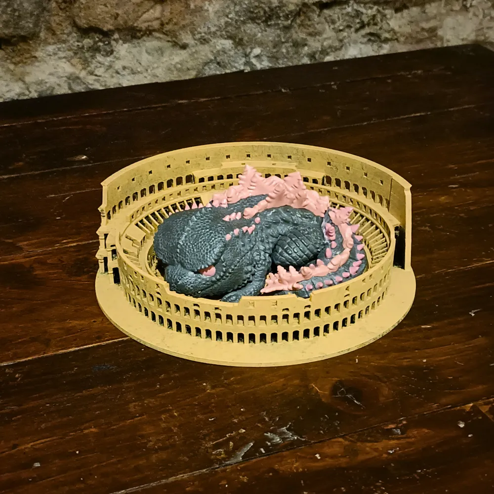 Colosseum Nest for Funko Pop Sleeping Godzilla by Rubiksensei ...