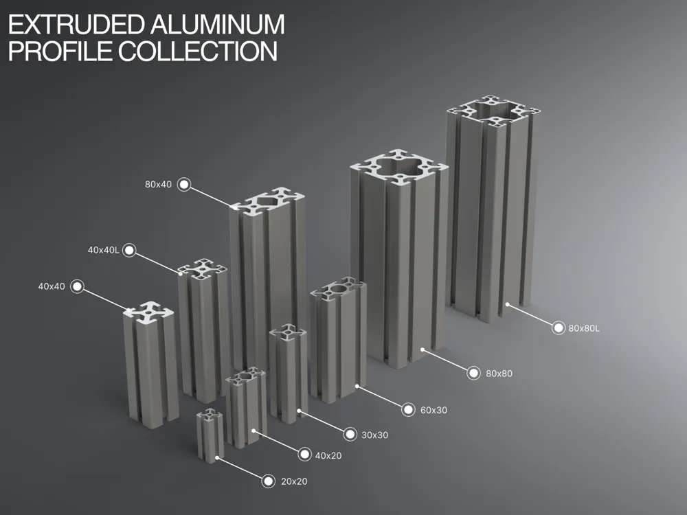 Extruded Aluminum Profile Collection by Tycho Design - MakerWorld