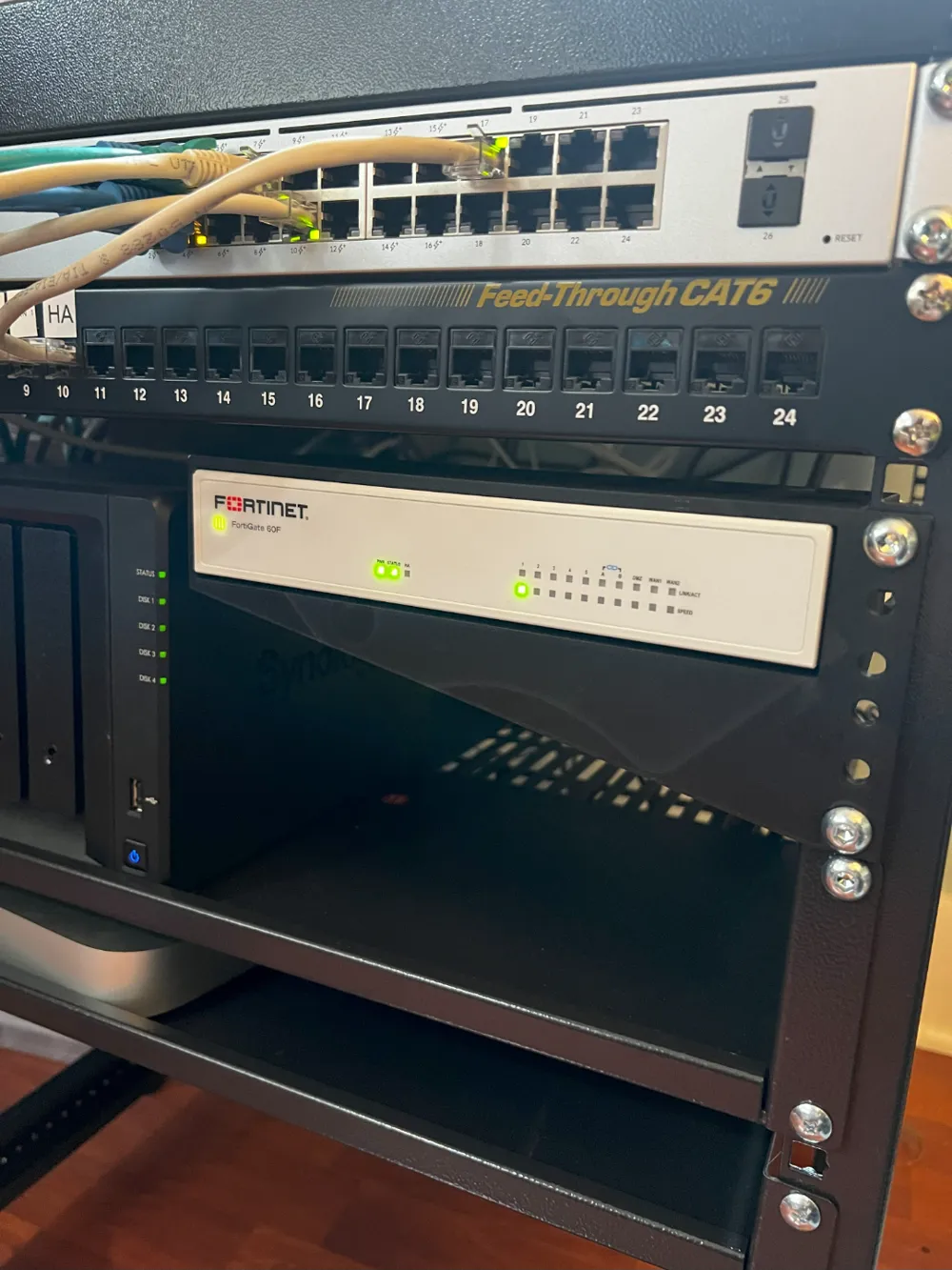 Fortinet 60F Network Rack Bracket by SmallShinyAnt - MakerWorld