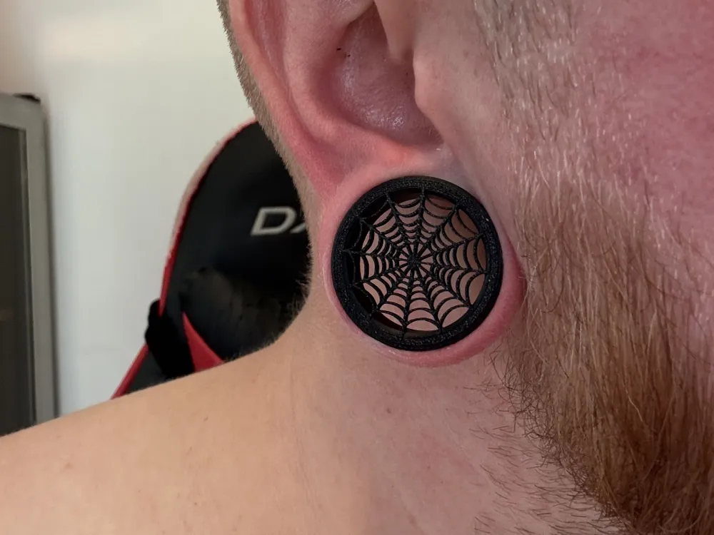 Ear Gauges Spiderweb 20-50mm Multiple Plates by Hertz Designs ...