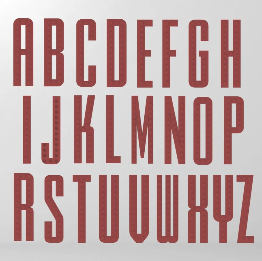 Building Brick Letters Set (A-Z) Alphabet Name Sign by user_1068934888 ...