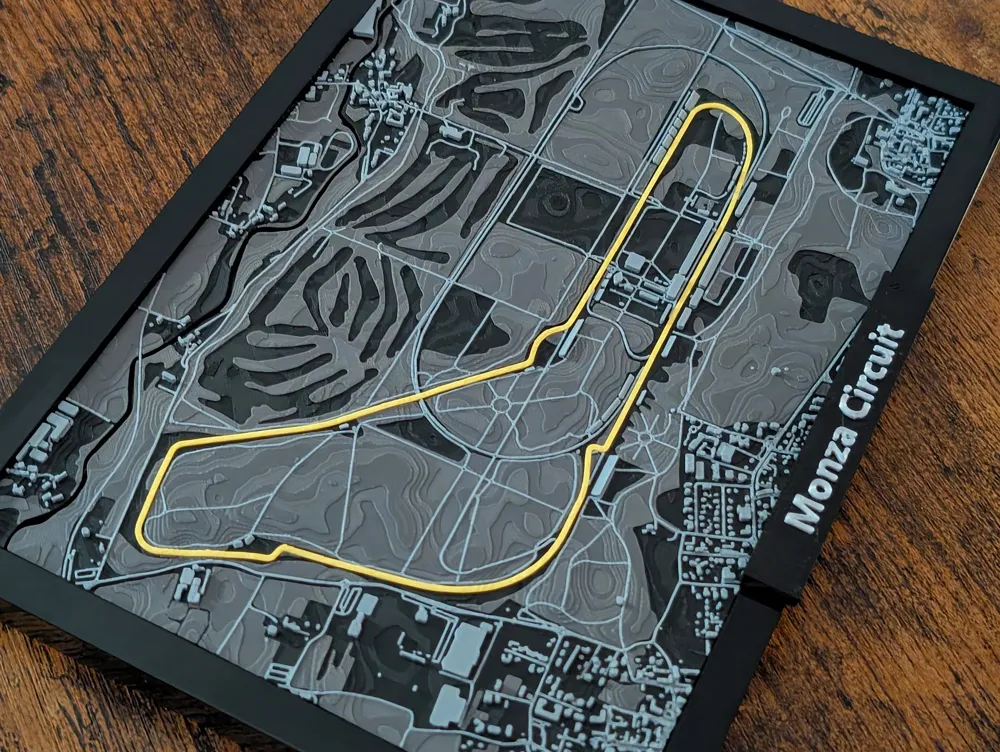 Monza Circuit 3D Miniature v2 by jarvizar MakerWorld: Download Free 3D ...