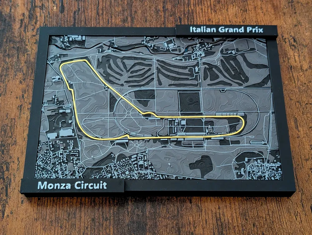 Monza Circuit 3D Miniature v2 by jarvizar MakerWorld: Download Free 3D ...