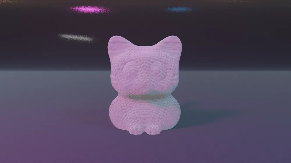 Cute Textured Cat by braga3dprint - MakerWorld