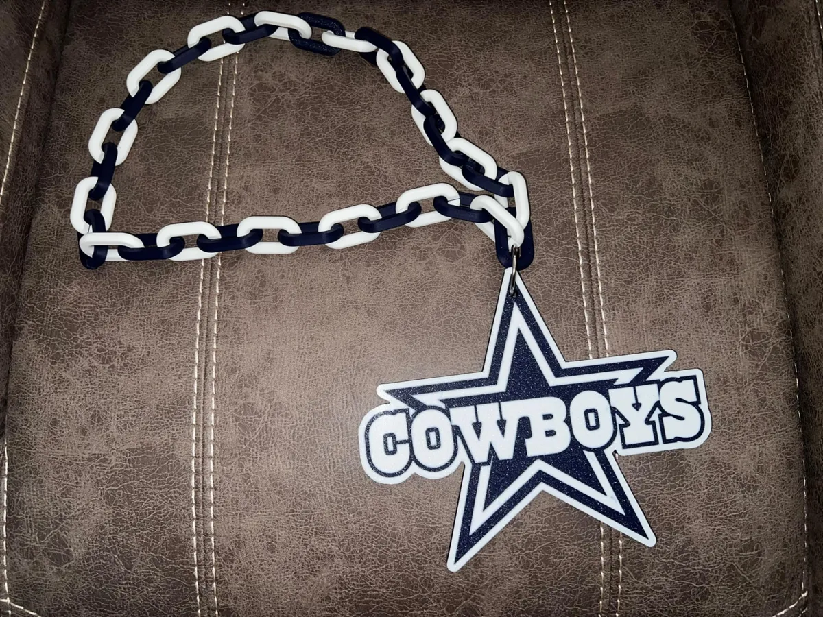 Dallas Cowboys NFL Big Chain Charm - Free 3D Print Model - MakerWorld
