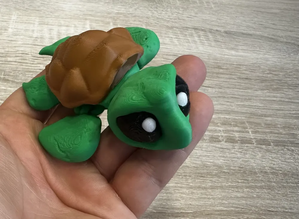 Cute small and big turtle (articulated) by 3Dcrabi MakerWorld: Download ...