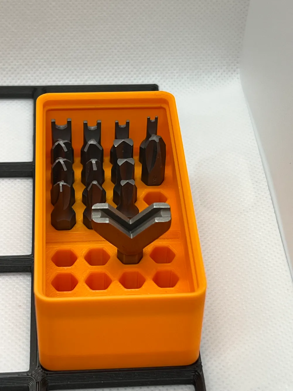 Gridfinity Stackable Hex Bit Organizer (8 sizes) by MaxLayers MakerWorld: Download Free 3D Models