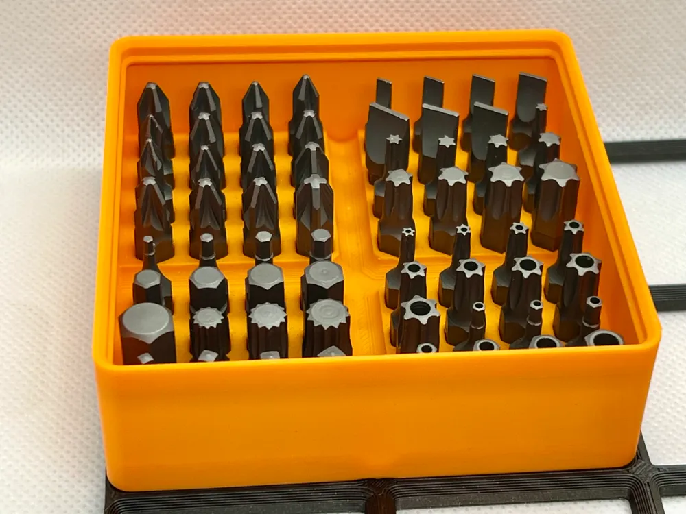 Gridfinity Stackable Hex Bit Organizer (8 sizes) by MaxLayers MakerWorld: Download Free 3D Models