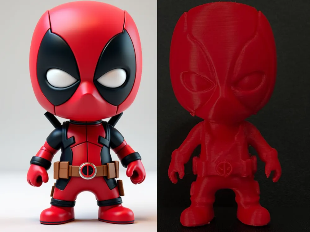 DeadPool 3DChibi - Free 3D Print Model - MakerWorld