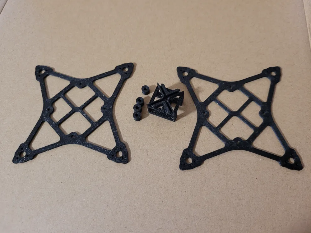 75mm/80mm 3D-Printed Prestress FPV Frame by 铪 MakerWorld: Download Free ...