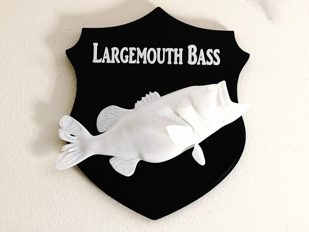 Largemouth Bass Wall Mount by Fish Prints MakerWorld: Download Free 3D ...