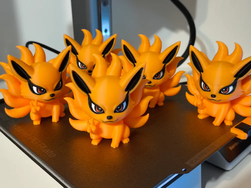 Young Nine-Tailed Fox - Chibi Kurama - Anime - Free 3D Print Model ...