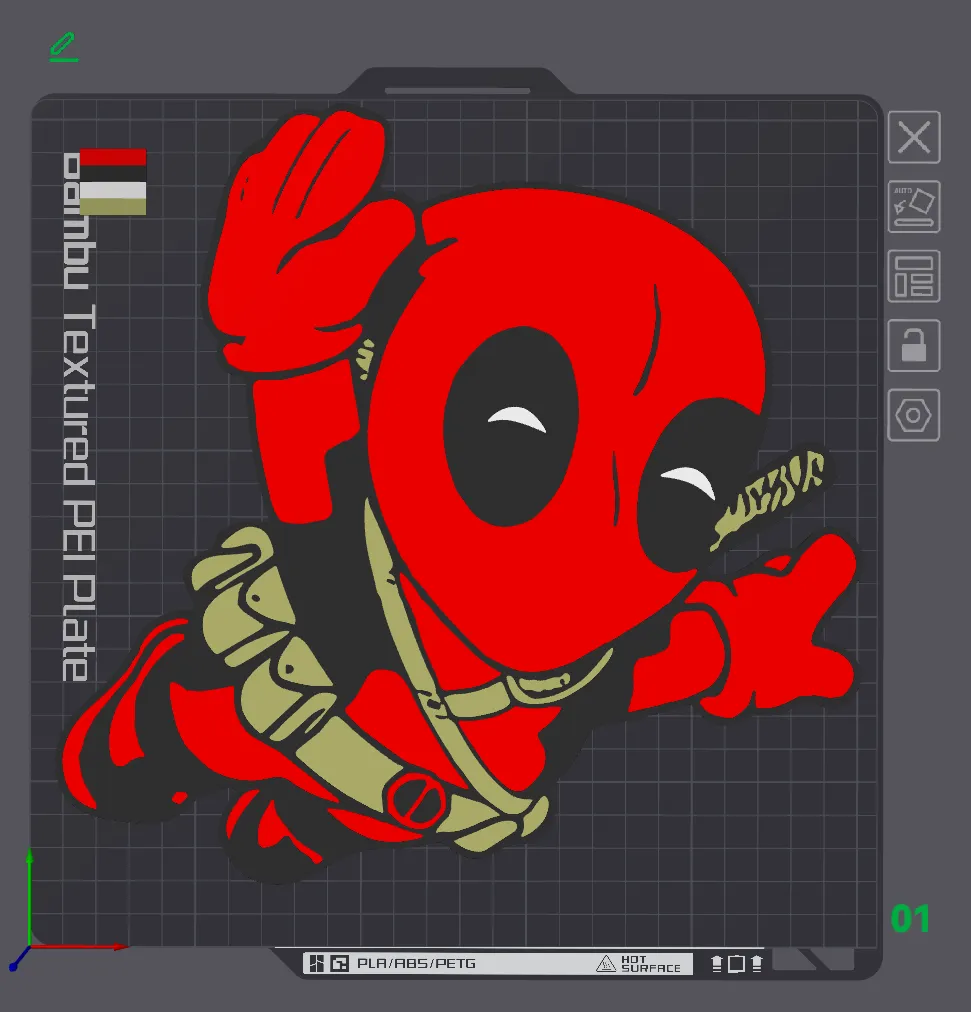 Deadpool falling by DMurr5050 - MakerWorld