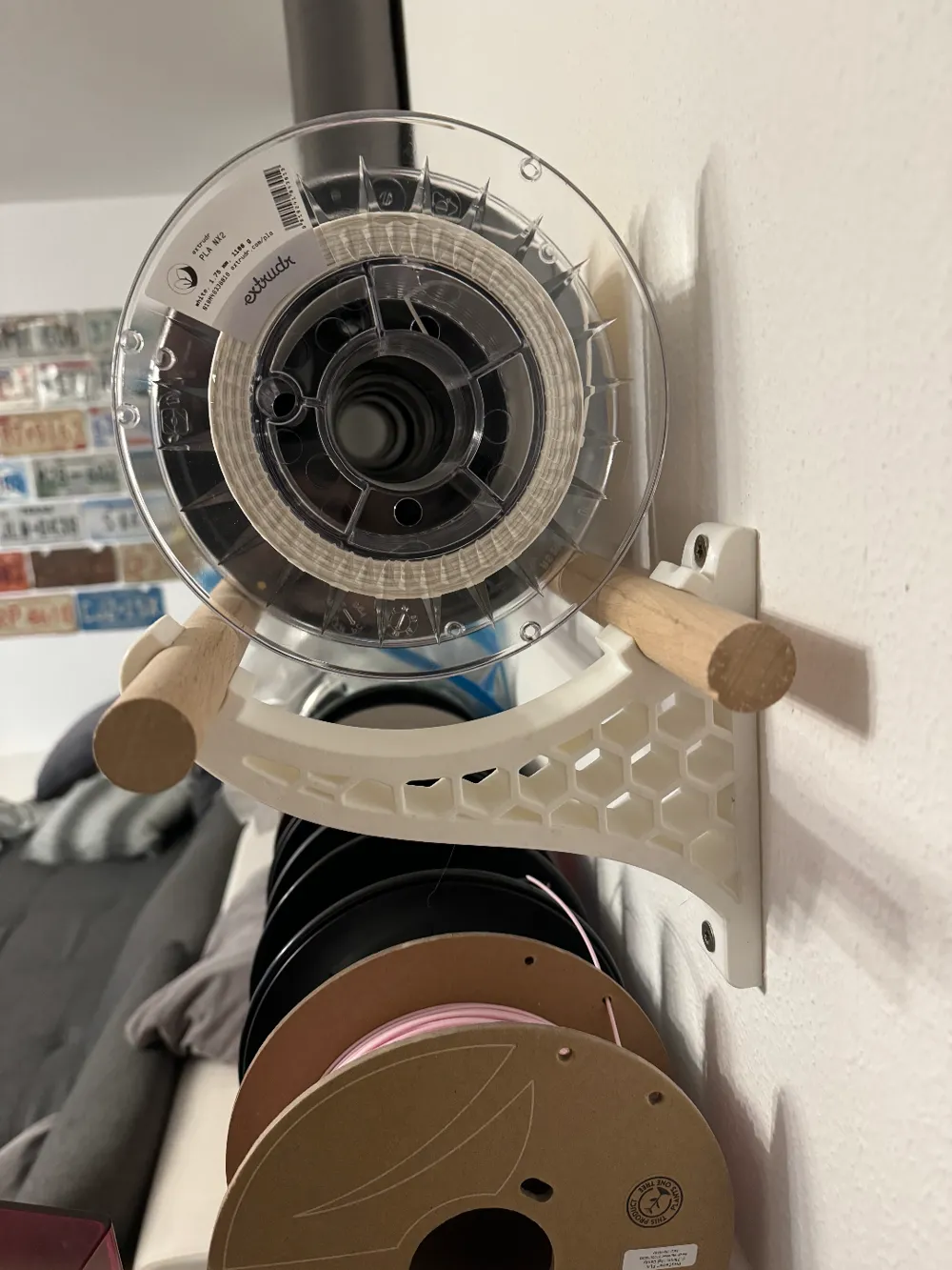 Filament wall mount by elikoll MakerWorld: Download Free 3D Models