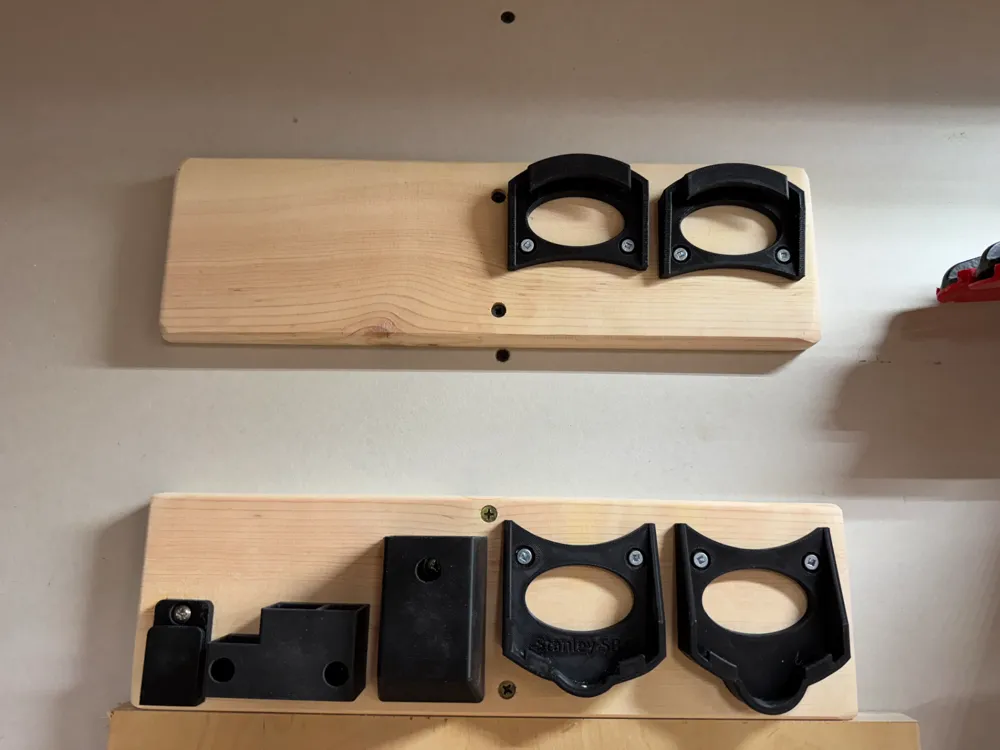 Hand Block Plane and Drywall Rasp Wall Mounts by baldconn - MakerWorld