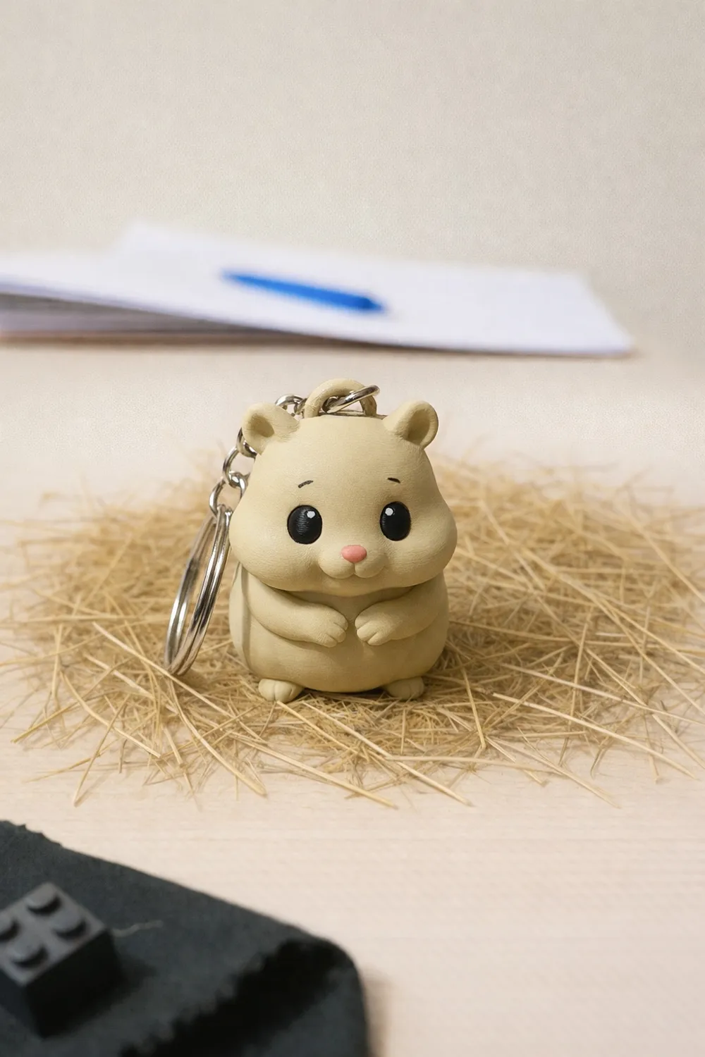Cute Hamster Keychain - Free 3D Print Model - MakerWorld