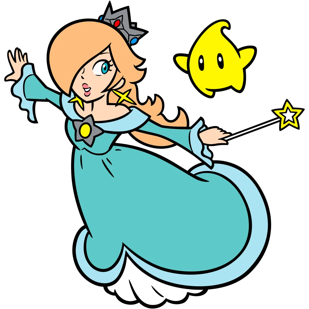 Rosalina Hueforge Super Mario Galaxy Princesa Azul - Modelo gratuito ...