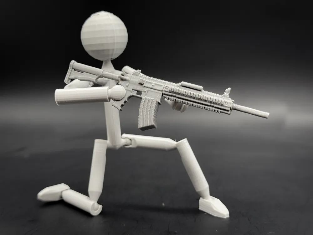 FN SCAR Assault Rifle - Free 3D Print Model - MakerWorld