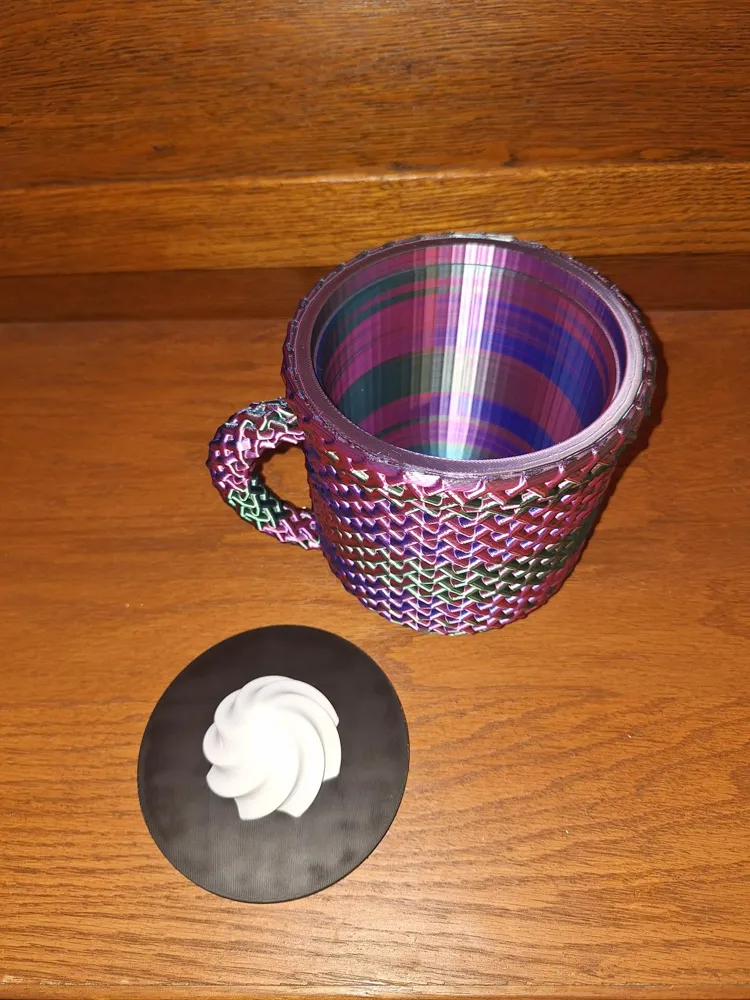 Woven Coffee Cup Candy Dish - Free 3D Print Model - MakerWorld