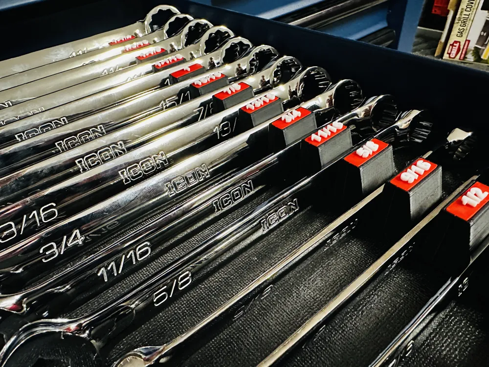 Modular Wrench Holder with Lables by Letcher77 MakerWorld: Download ...