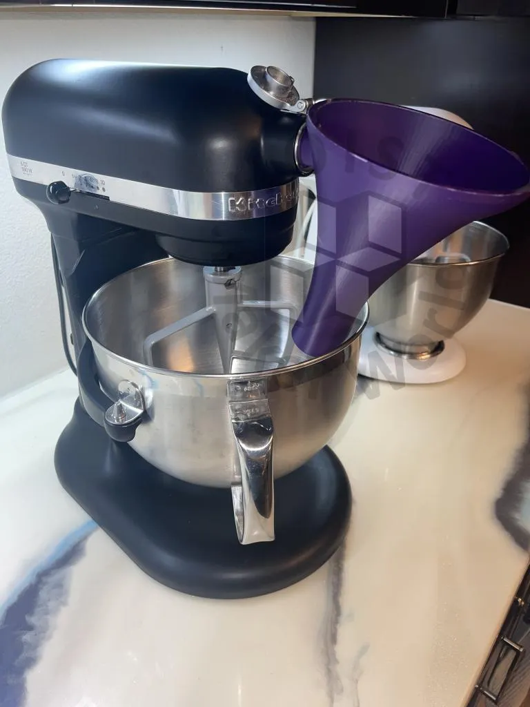 KitchenAid 6qt Narrow Chute & 2-Tier Shield by Hoist MakerWorld ...