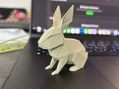 Origami Rabbit - Free 3D Print Model - MakerWorld