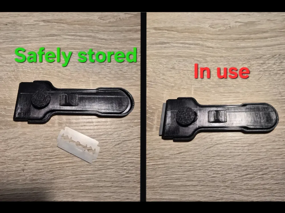 Rasierklingenschaber für Glaskeramikkochfelder und Aufkleberentfernung ...