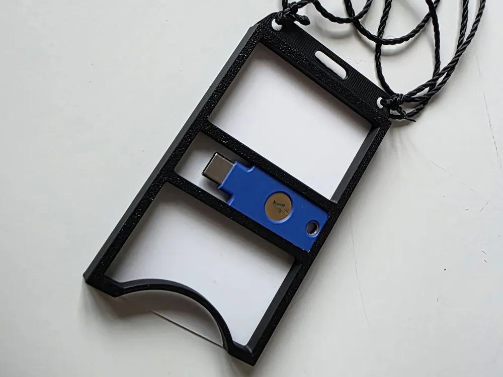 ID Card / Yubikey holder by Morpeus22 MakerWorld: Download Free 3D Models