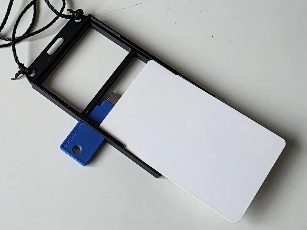 ID Card / Yubikey holder - Free 3D Print Model - MakerWorld
