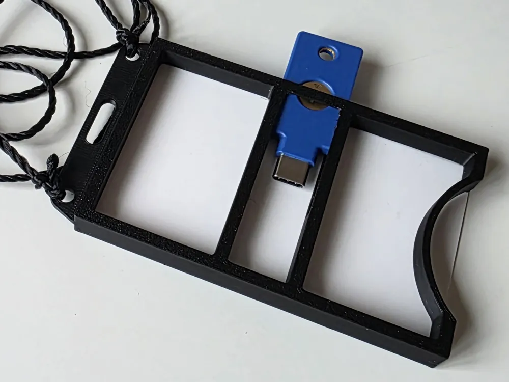 ID Card / Yubikey holder - Free 3D Print Model - MakerWorld
