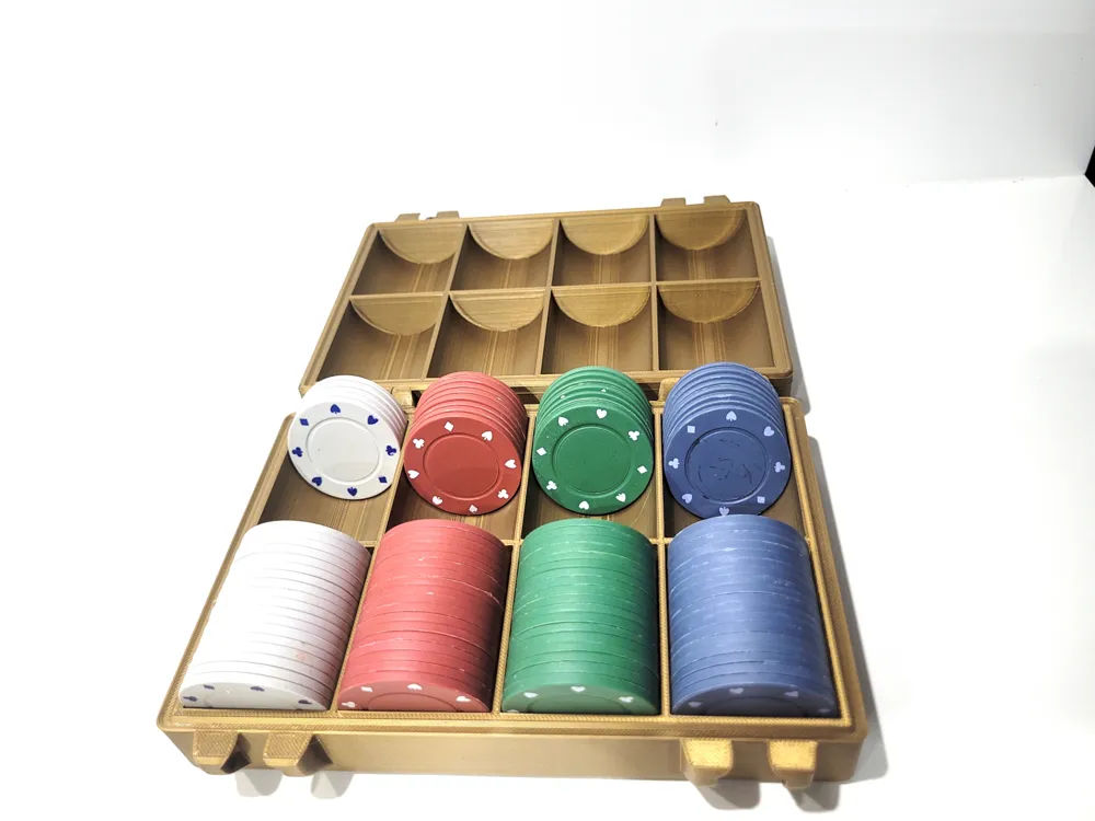 Poker Chip Box Rugged Secure Remixed by Agent Harm - MakerWorld