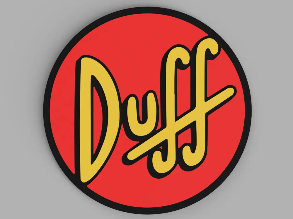Duff logo coaster by jakubhroch - MakerWorld