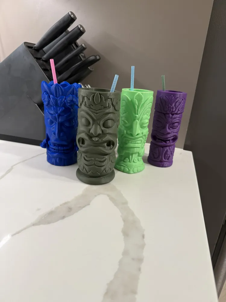 Tiki Glass Tiki Cup - Free 3D Print Model - MakerWorld