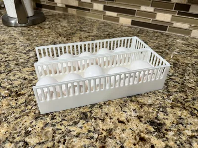 Stackable Low-Profile Egg Dispenser by MKCAMC - MakerWorld
