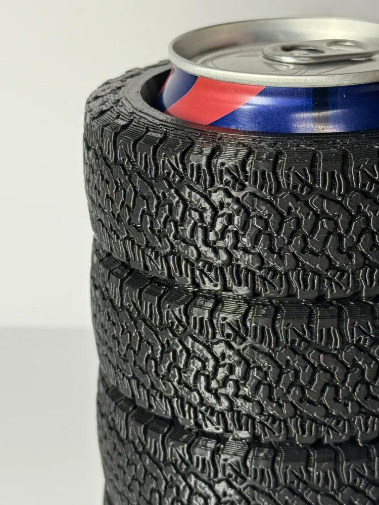 KO2 Tire Koozie - Free 3D Print Model - MakerWorld