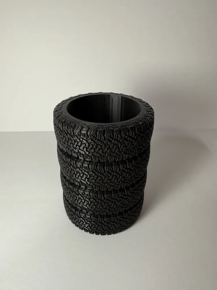 KO2 Tire Koozie - Free 3D Print Model - MakerWorld