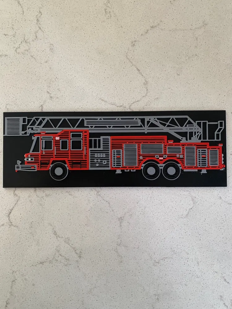 Fire Truck Blueprint Series - Ladders - Free 3D Print Model - MakerWorld