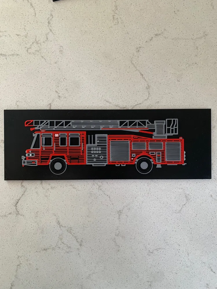 Fire Truck Blueprint Series - Ladders - Free 3D Print Model - MakerWorld